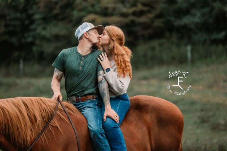 Taylor & Kyle | Western Couples Session | Taylorsville, NC - Laze L ...